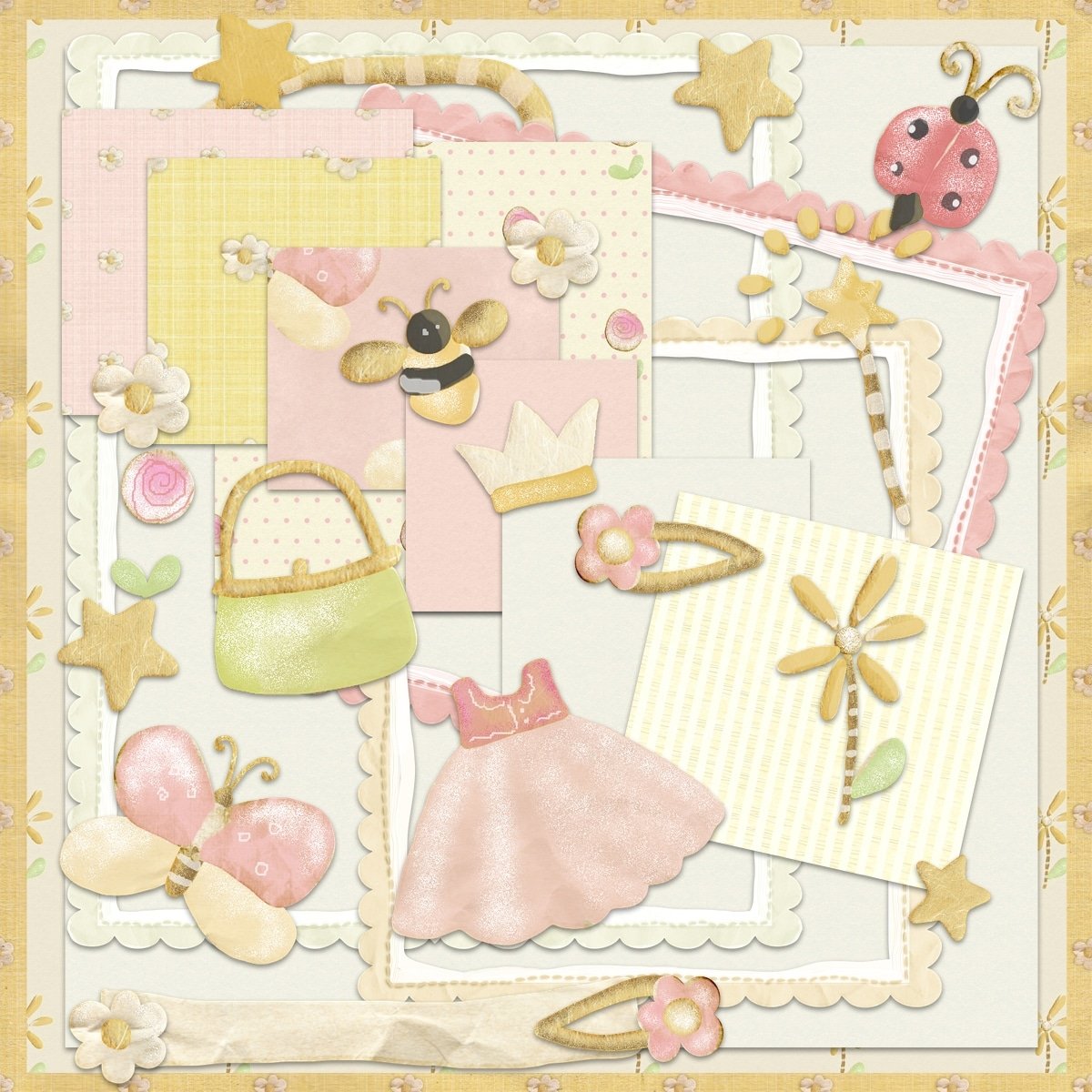 FRESH AS SPRING - Digital Scrapbooking Kit Mega Set - Scrapbook MAX!
